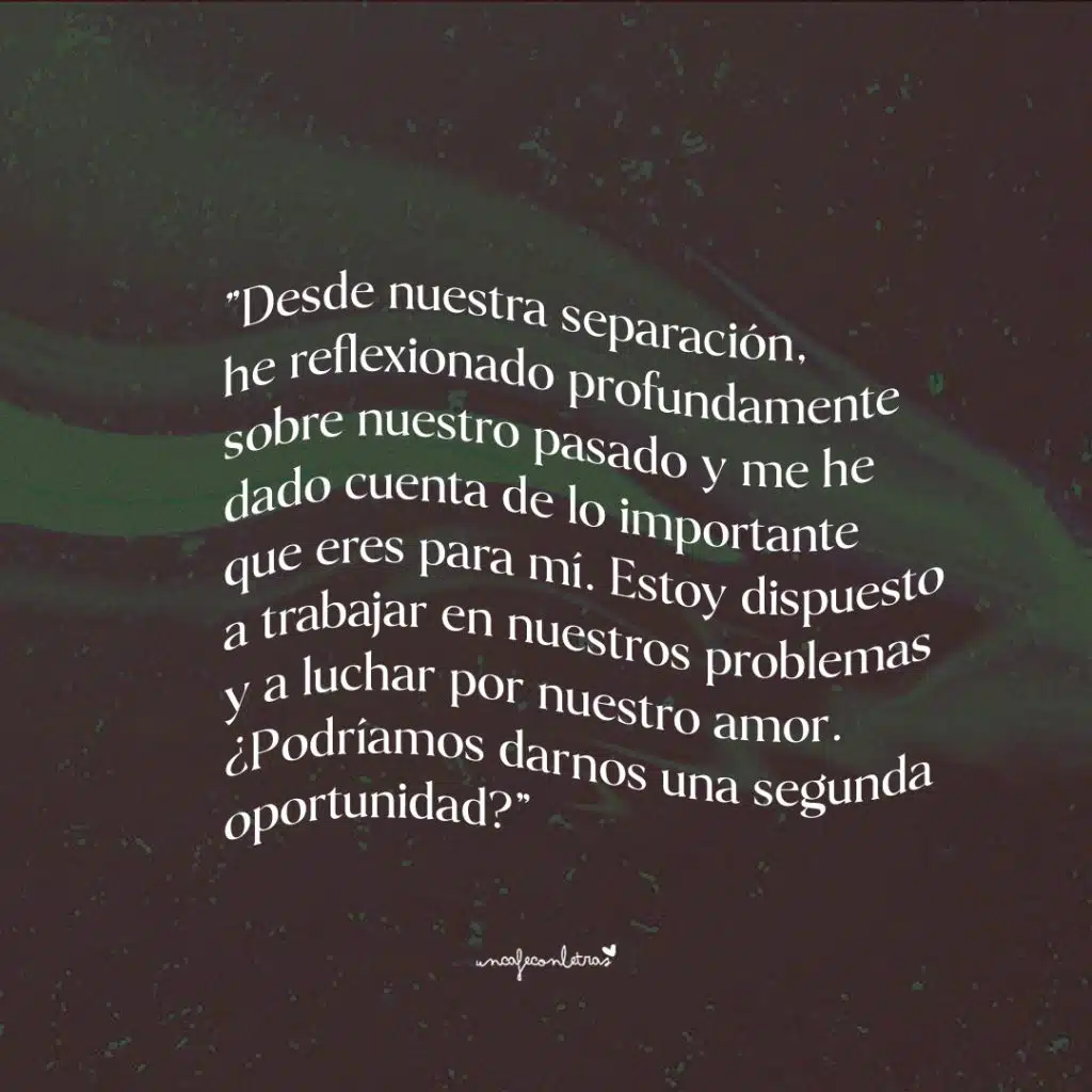 10 frases para pedir una segunda oportunidad y reavivar el amor