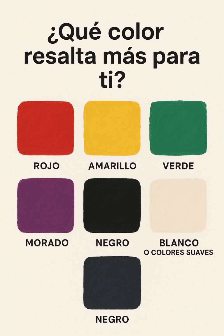 ¿Qué color resalta más para ti? Esta respuesta te define emocionalmente